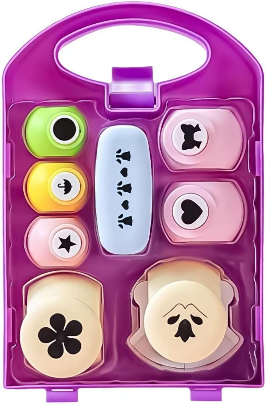 DIY Puncher Craft Set, New Creative Kids Craft Hole Punch Shapes Set ...