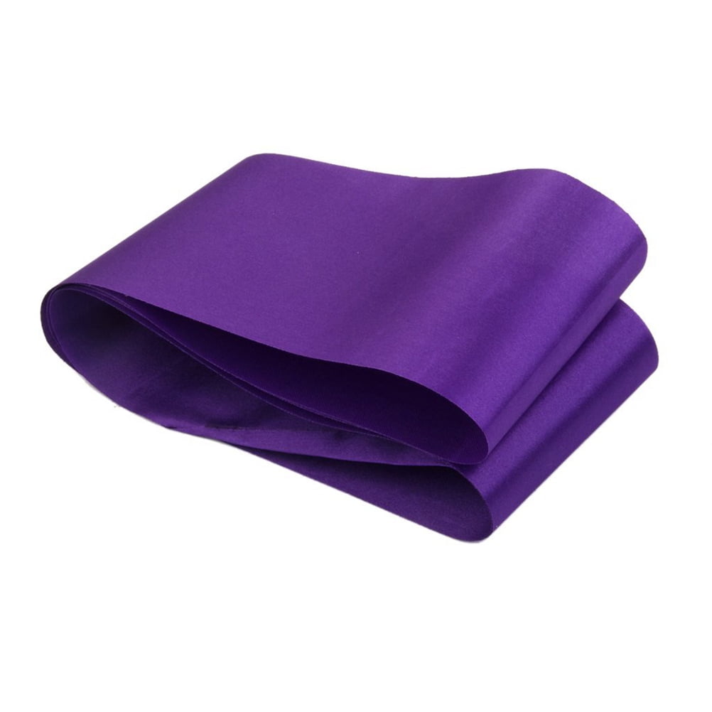 DIY Purple Blank Satin Sash for Graduation Wedding Birthday Shower ...