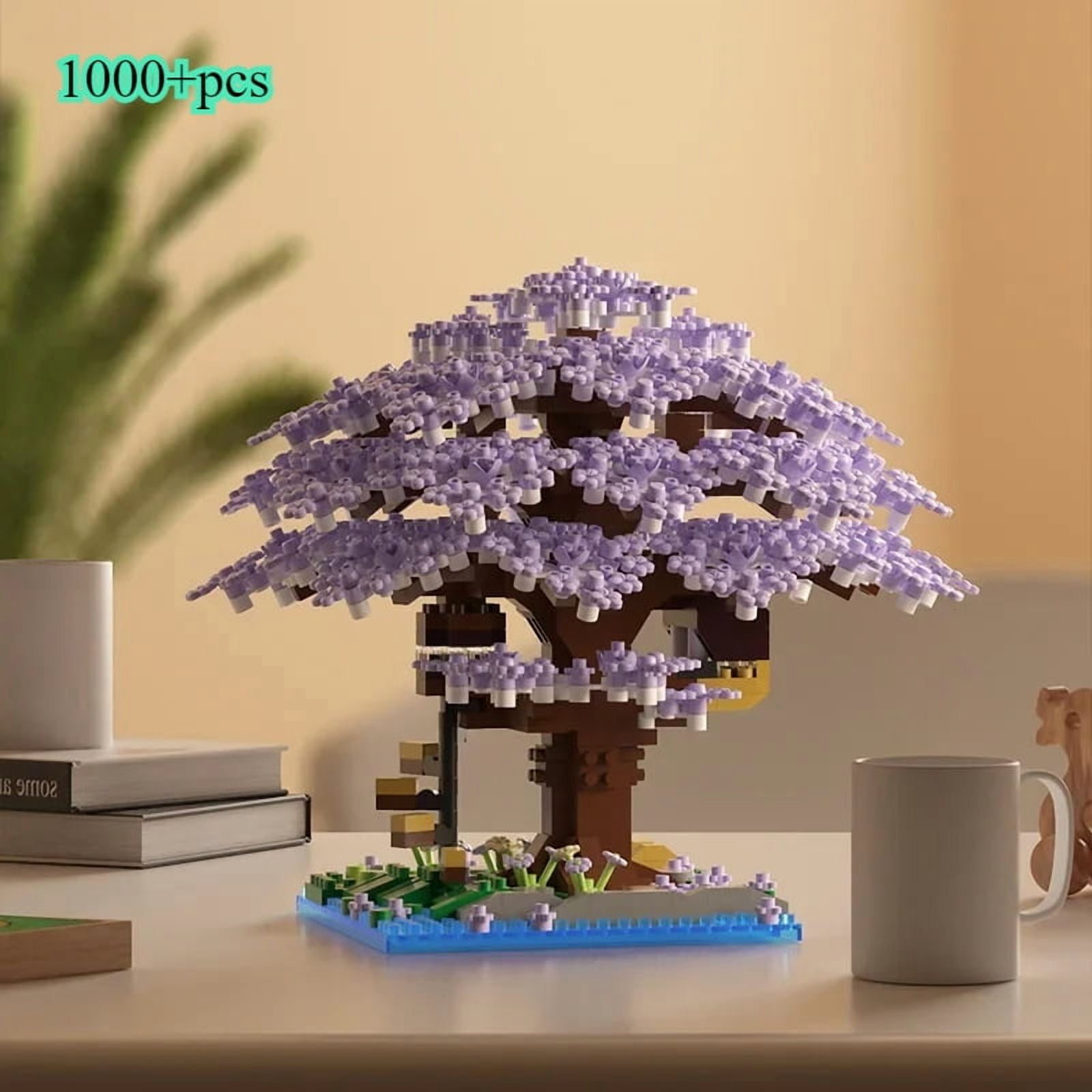DIY Purple Romantic Cherry Blossom Flower Pink Tree House Train ...