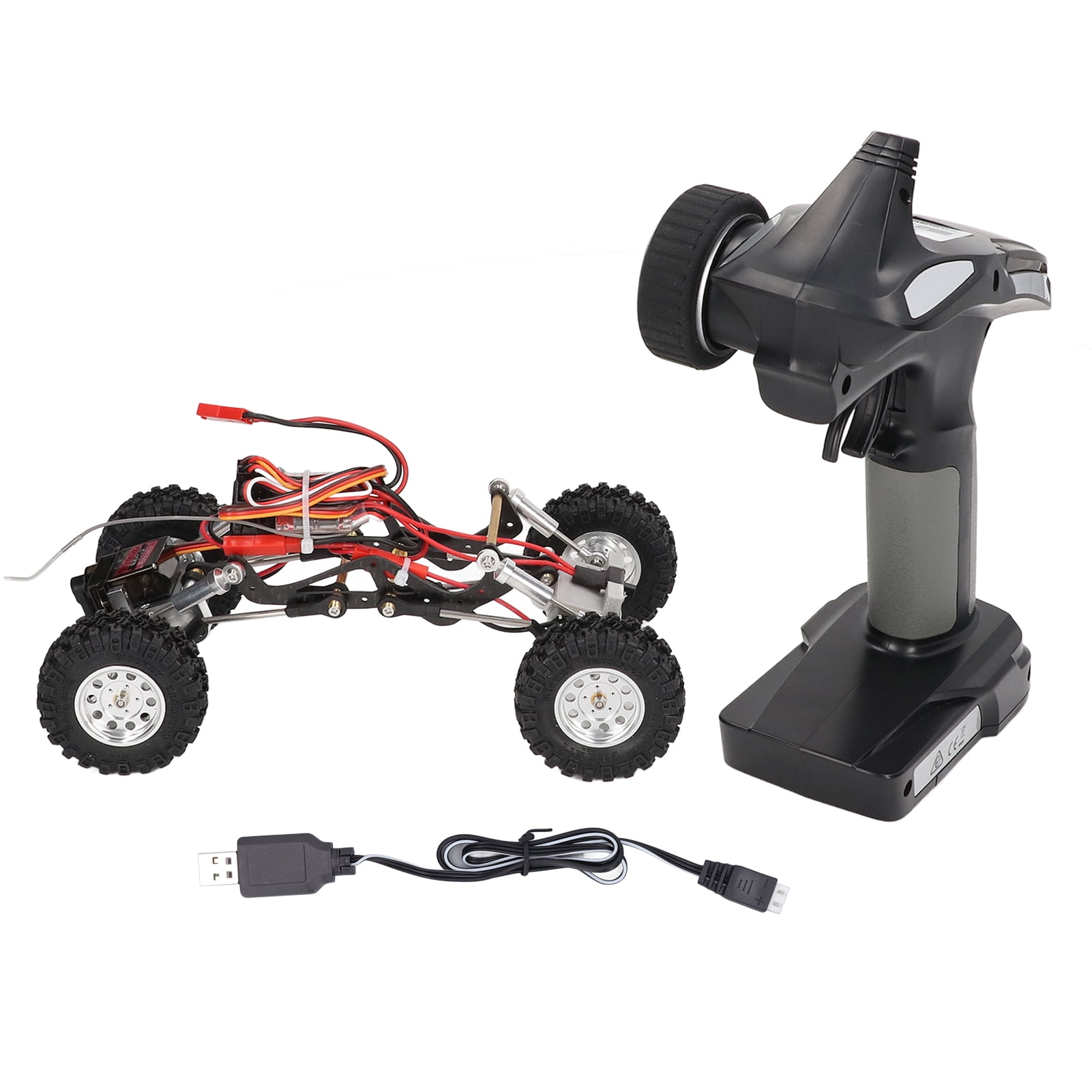 DIY RC Crawler 4WD Easy Operation Sturdy Metal Plastic Easy Drive Real ...