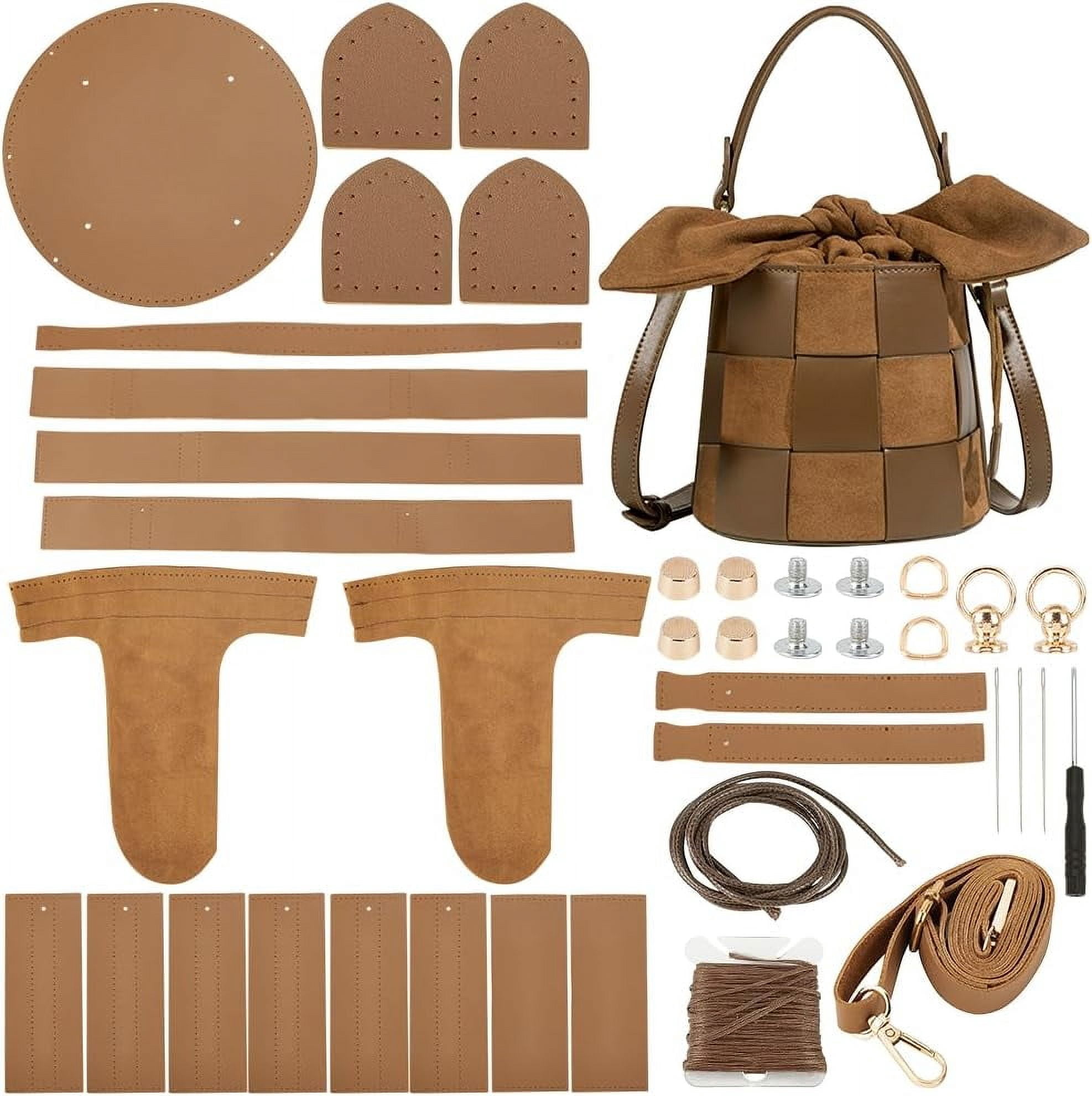 DIY Rabbit Bucket Bag Making Kits including PU Fabric & Cords Cloth ...