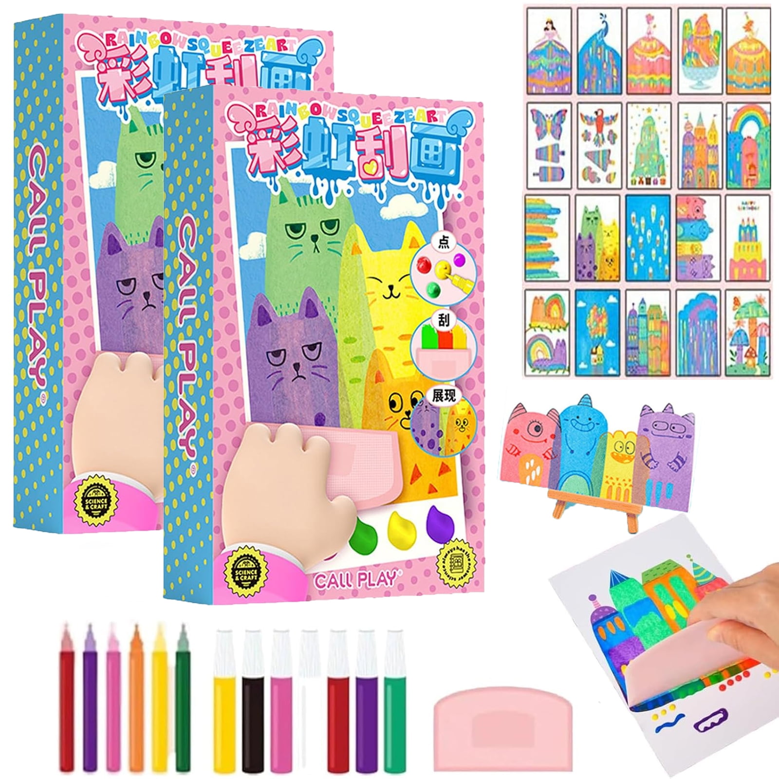 DIY Rainbow Scratch Art, Rainbow Scratch Paper, DIY Rainbow Scratch ...