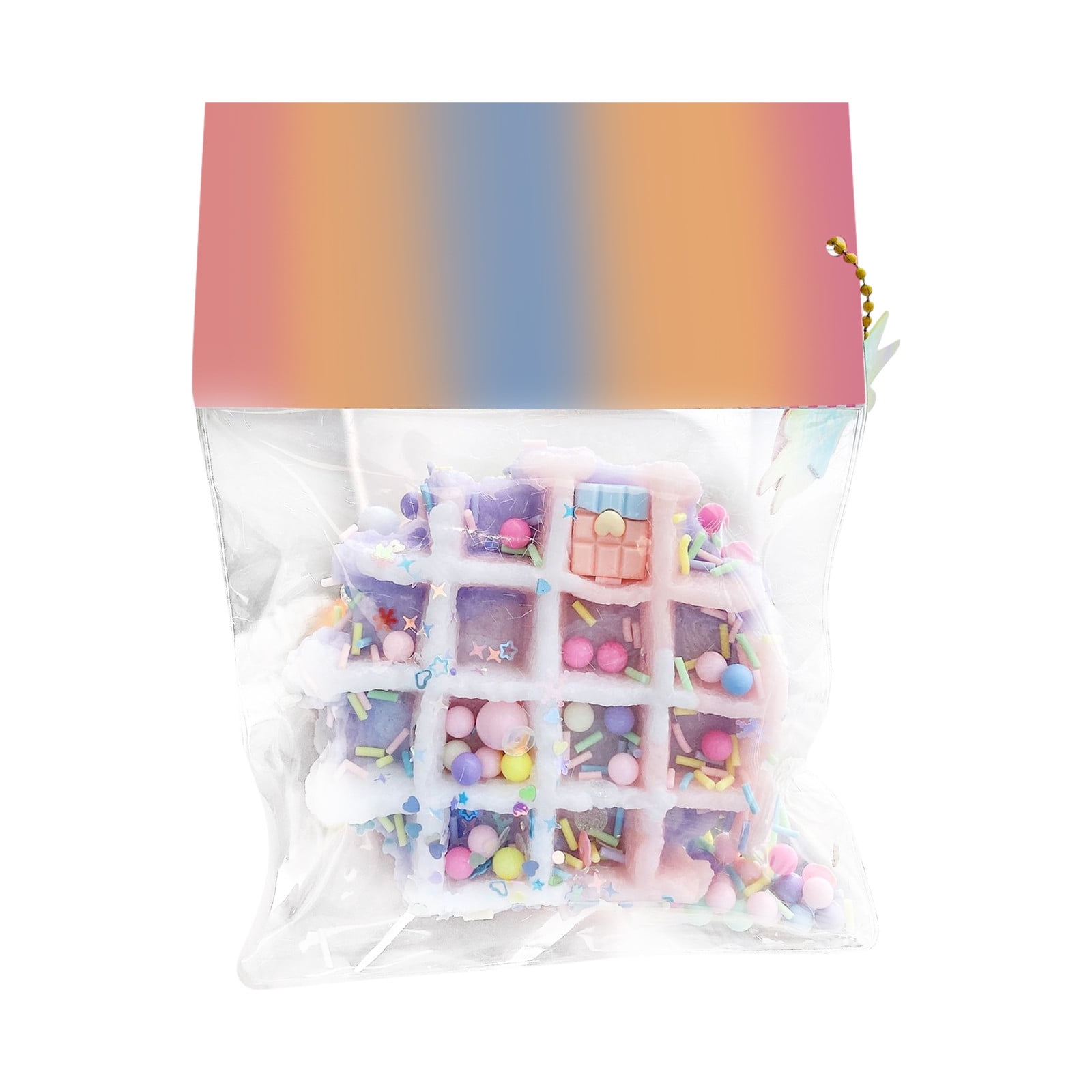 DIY Rainbow Slime Kit for Kids Colorful Foam Beads, Glitter, Sprinkles ...