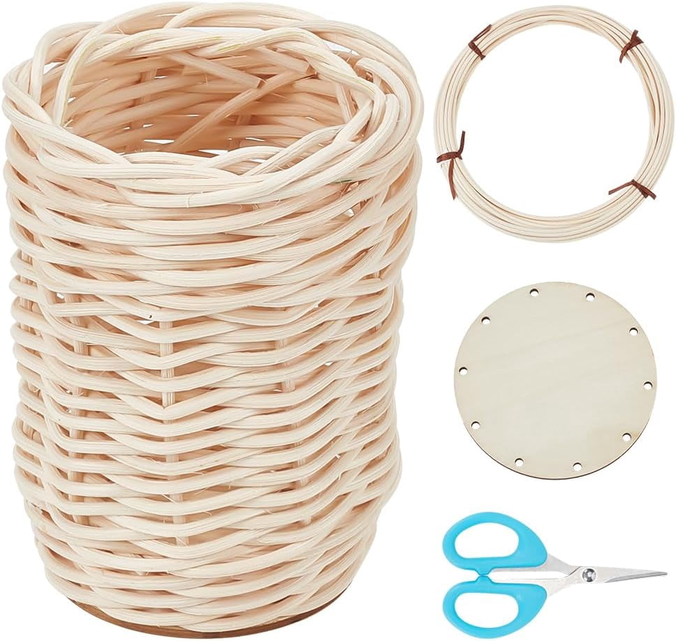 DIY Rattan Pen Holder Kit DIY Basketry Kit for Beginners Rattan Basket ...