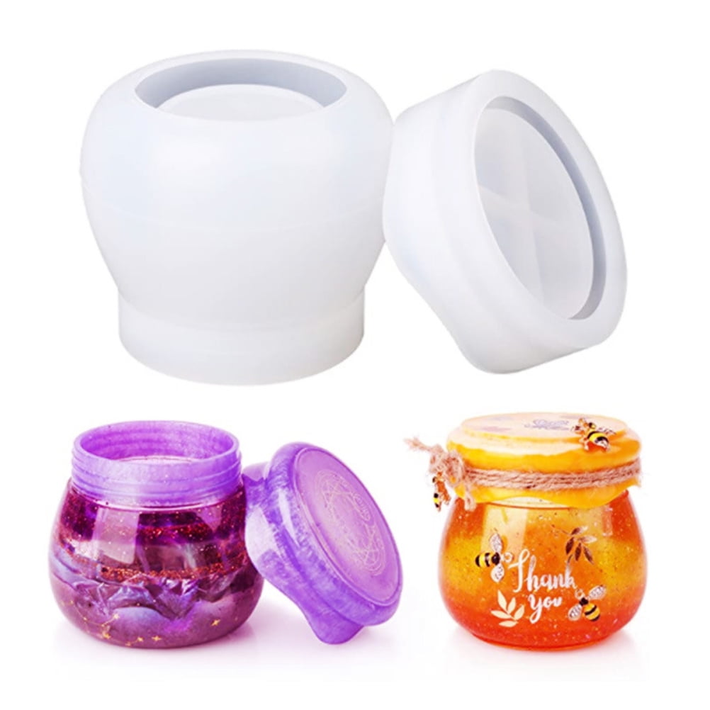 Rawiri DIY Resin Silicone Moulds Epoxy Resin Storage Jars Casting Resin ...