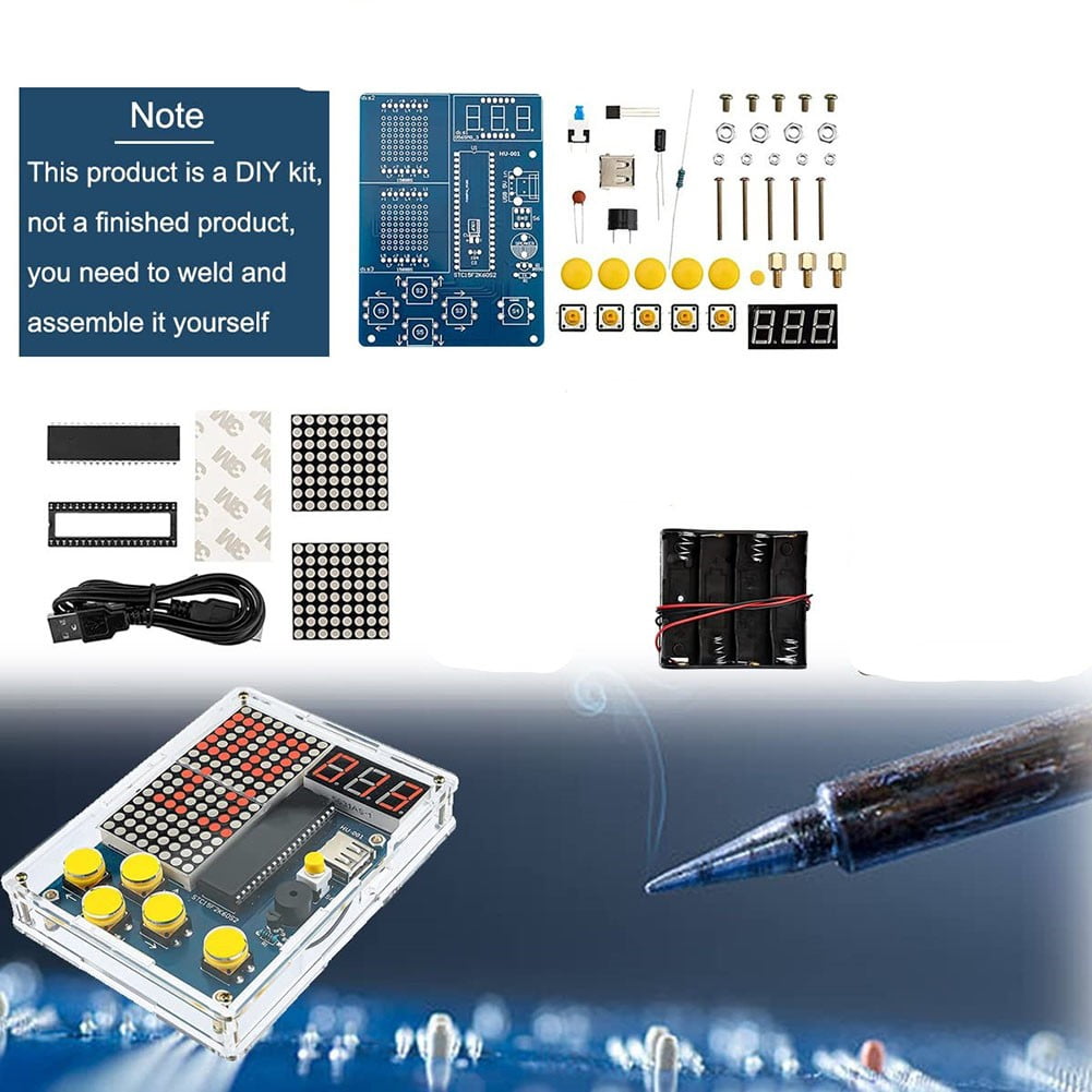Diy Retro 51 Microcontroller Game Console Kit For Creative Electronics Building