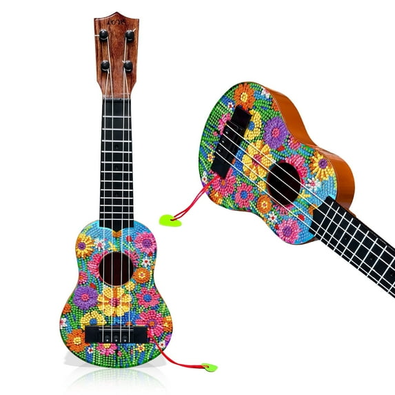 DIY Rhinestone Musical Instrument: Diamond Art Painting Creative Design ...