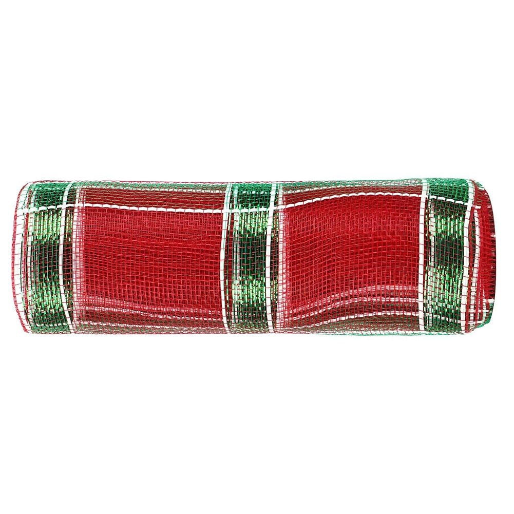 DIY Ribbon Bows Deco Mesh/10 Yards Gold Wire Mesh Ribbons Xmas Gift ...