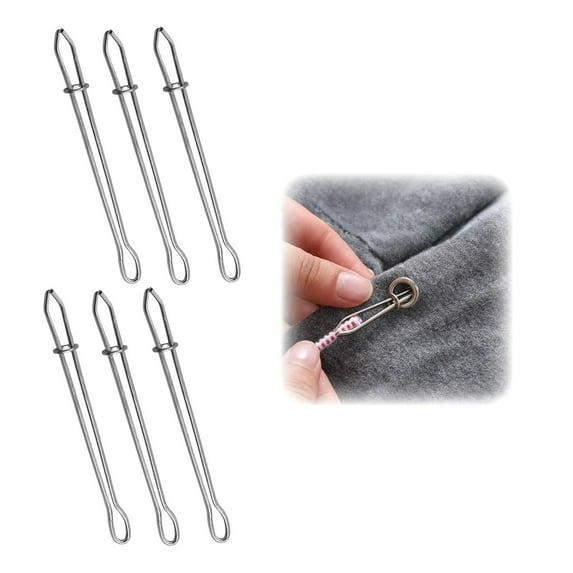DIY Rope Threader Clip, Drawstring Threader,Drawstrings Replacement with Tweezer Sewing Tool ...