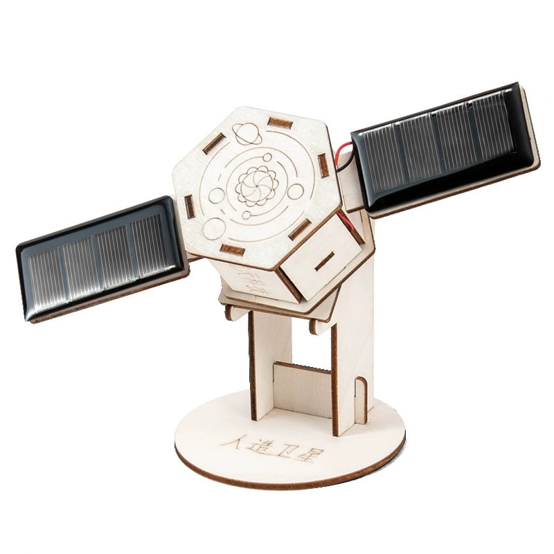 DIY Rotating Solar Satellite - 3D Wooden Puzzle Building Toy ...