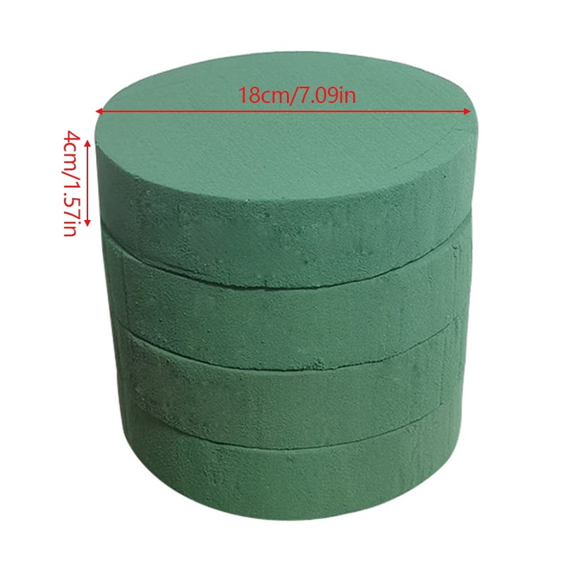 DIY Round Floral Foam Bricks Flowers Mud Green Florist Styrofoam Blocks ...