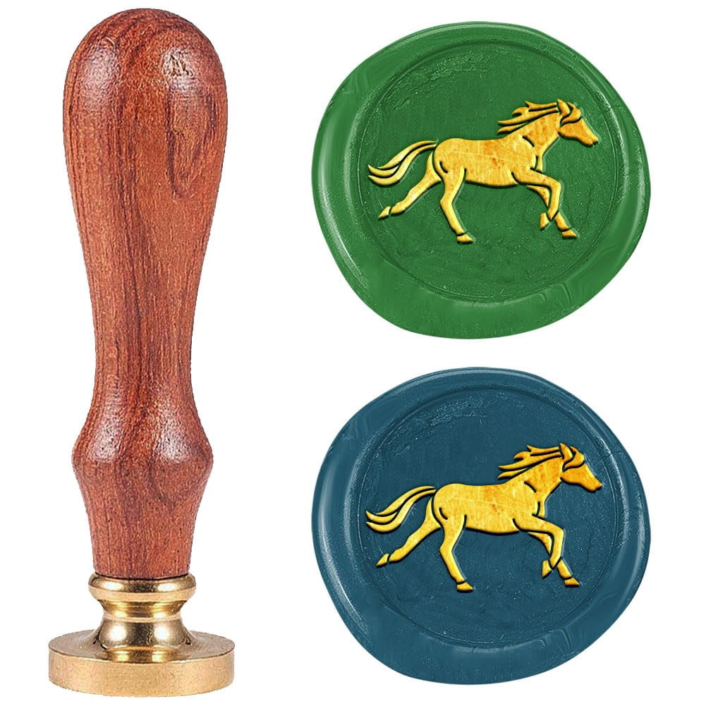 DIY Running Horse Wax Seal Stamp 1" Animal Vintage Sealing Stamps ...
