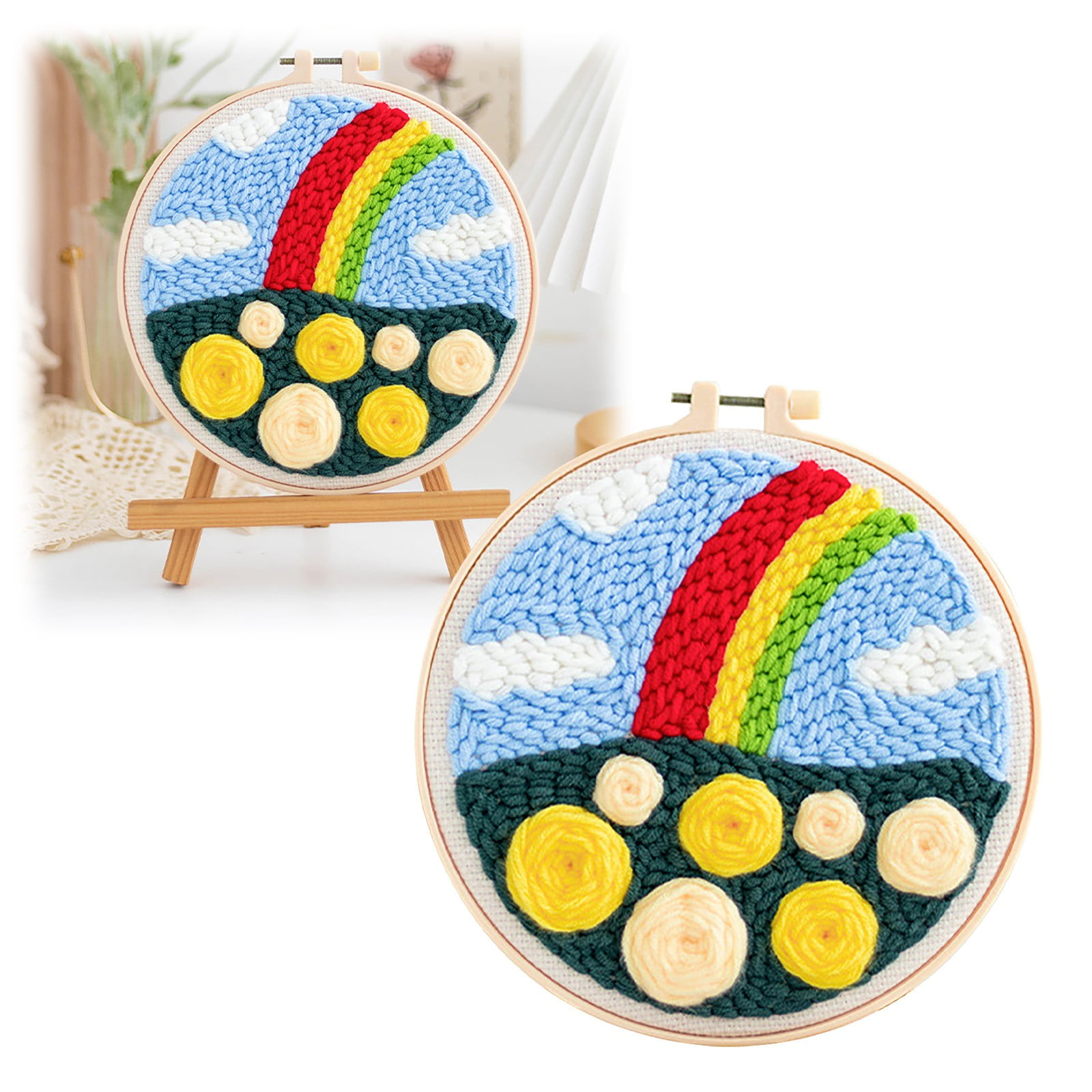 DIY Russian wool poke embroidery material package by hand|D|Punch ...