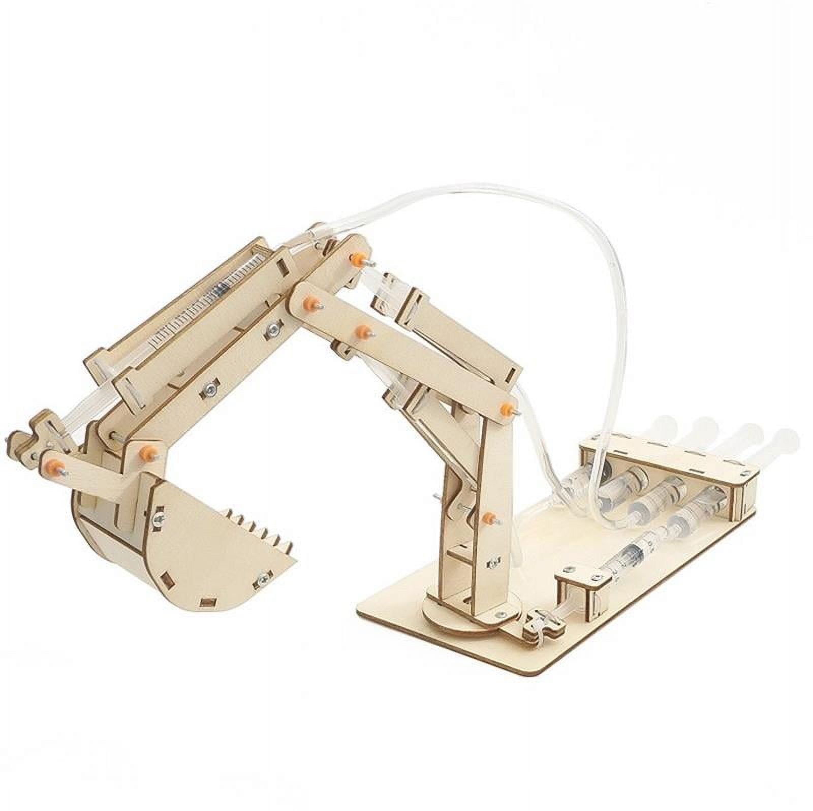 DIY STEM Kit Hydraulic Excavator Model Kit Education Science Experiment ...