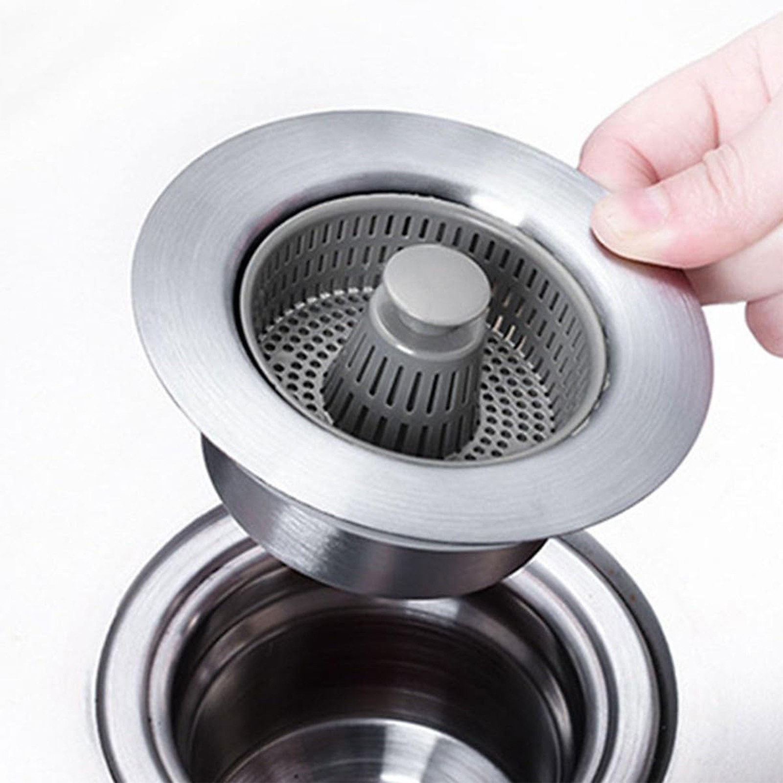 Highcraft Kitchen Sink Basket Strainer Replacement for Standard Drains ...
