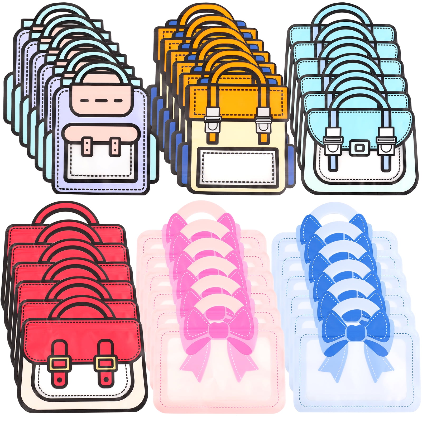 DIY.STORE Unisex Plastic Goodie Bags, 36-Piece Reusable Birthday Goodie ...