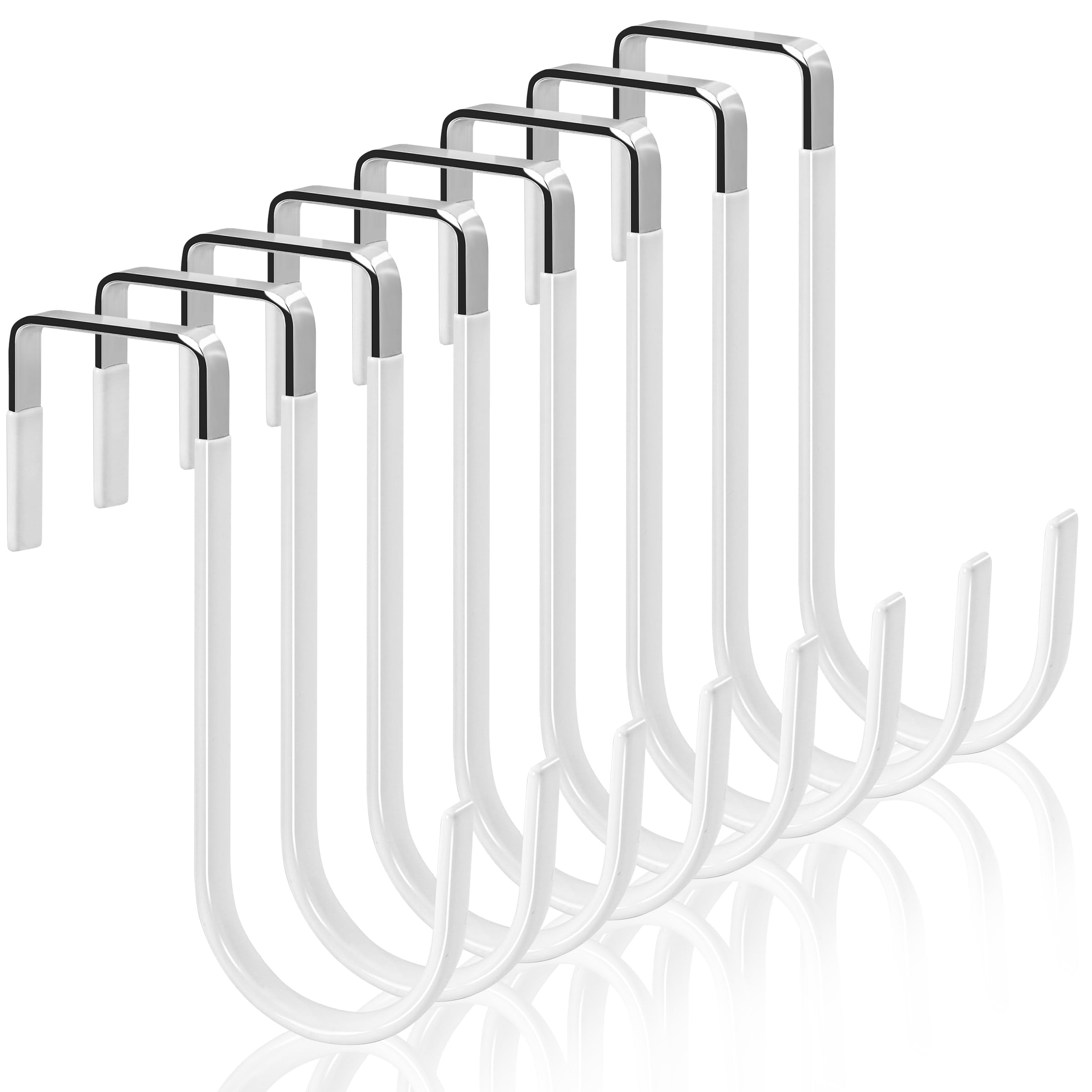DIY.STORE 8 Pack Over The Door Hooks for Hanging Over The Door Hangers ...