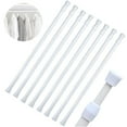 DIY.STORE 8 Pcs Spring Tension Curtain Rods, Adjustable Expandable ...