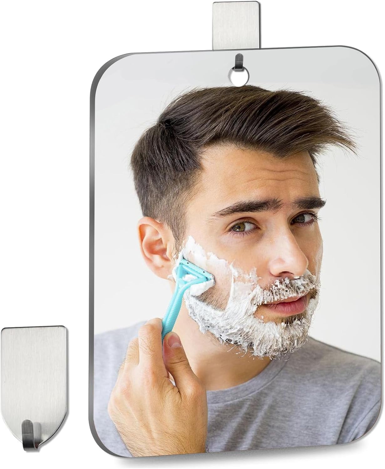 DIY.STORE Shower Mirror Fogless for Shaving, Medium 8 in x 9 in Mirror ...