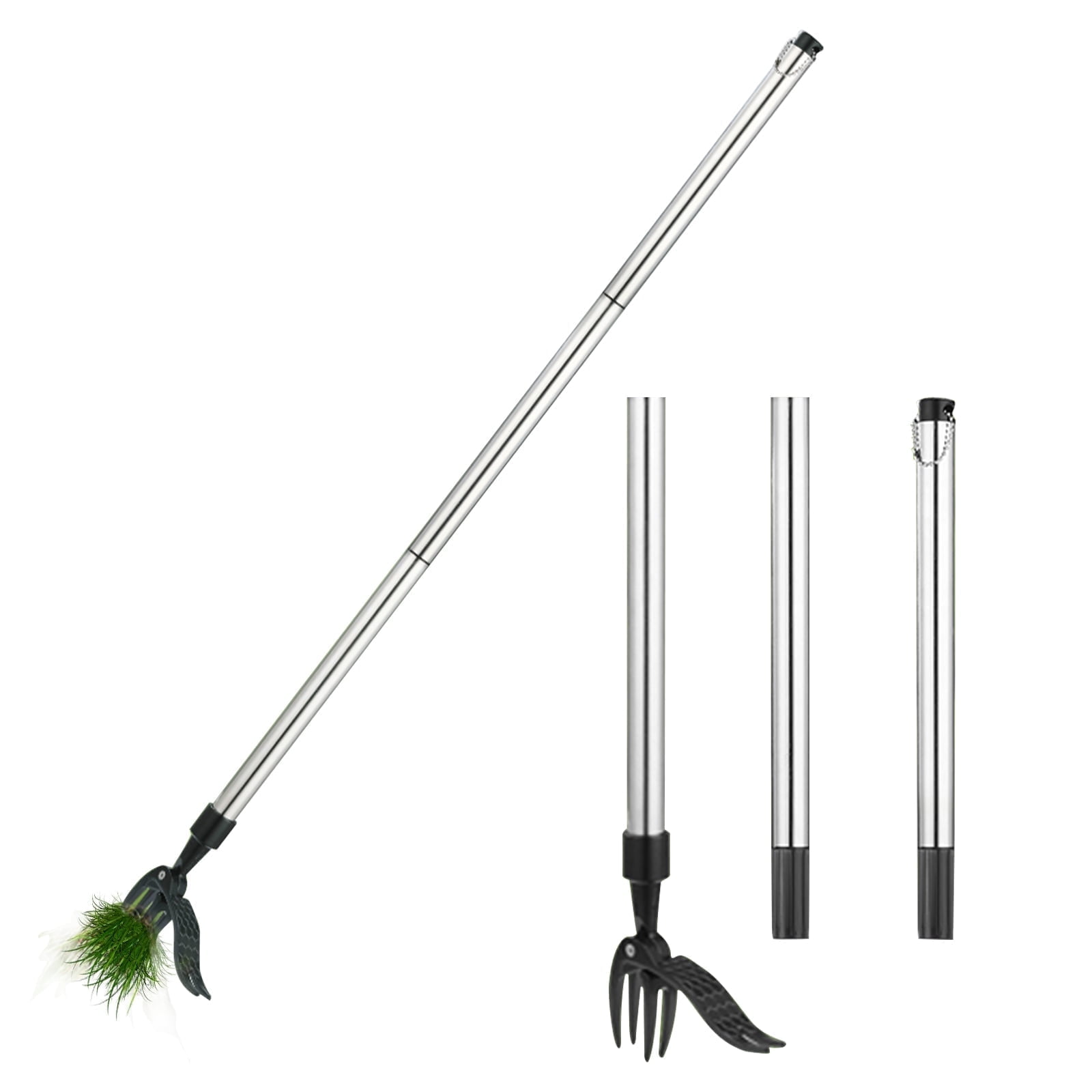 DIYMAG Weed Puller Tool Stand Up Heavy Duty with Long Handle 60 inch ...