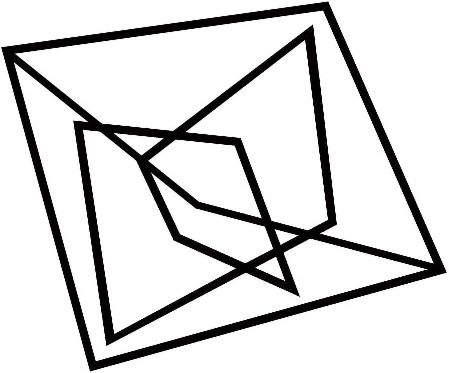 DIY Sacred Geometry Shapes Wall Stickers Vinyl Wall Decal Geometric Art ...