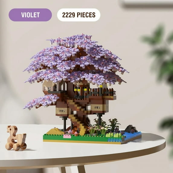 DIY Sakura Tree Building Blocks Set Diy Cherry Blossom Bricks with ...