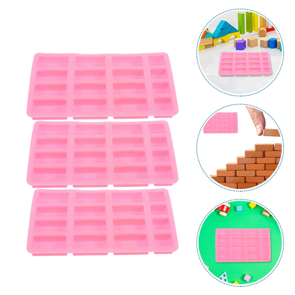 DIY Sand Brick Molds - 3-Pack Mini Castle Building Kits - 2"x4" Brick ...
