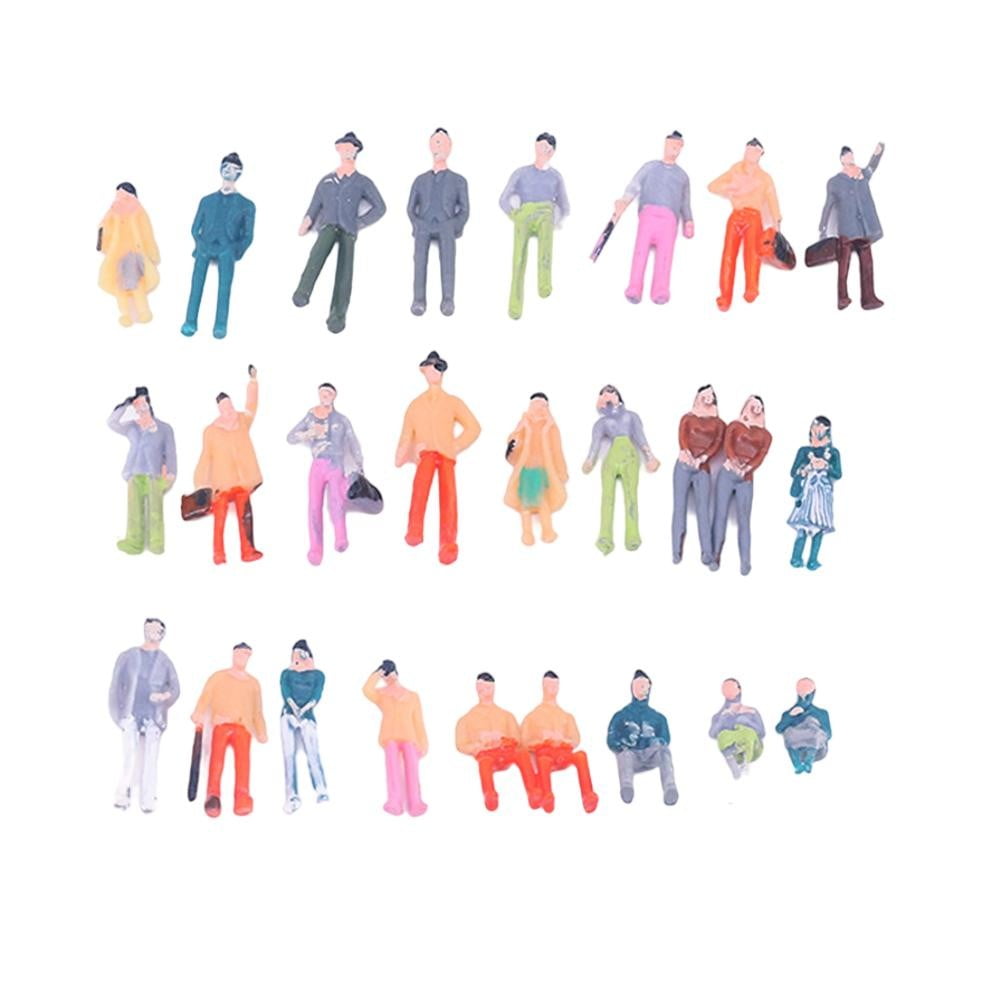 DIY Sand Table Miniatures 100PCS Scale 1:50/1:75/1:100 Colored Model ...