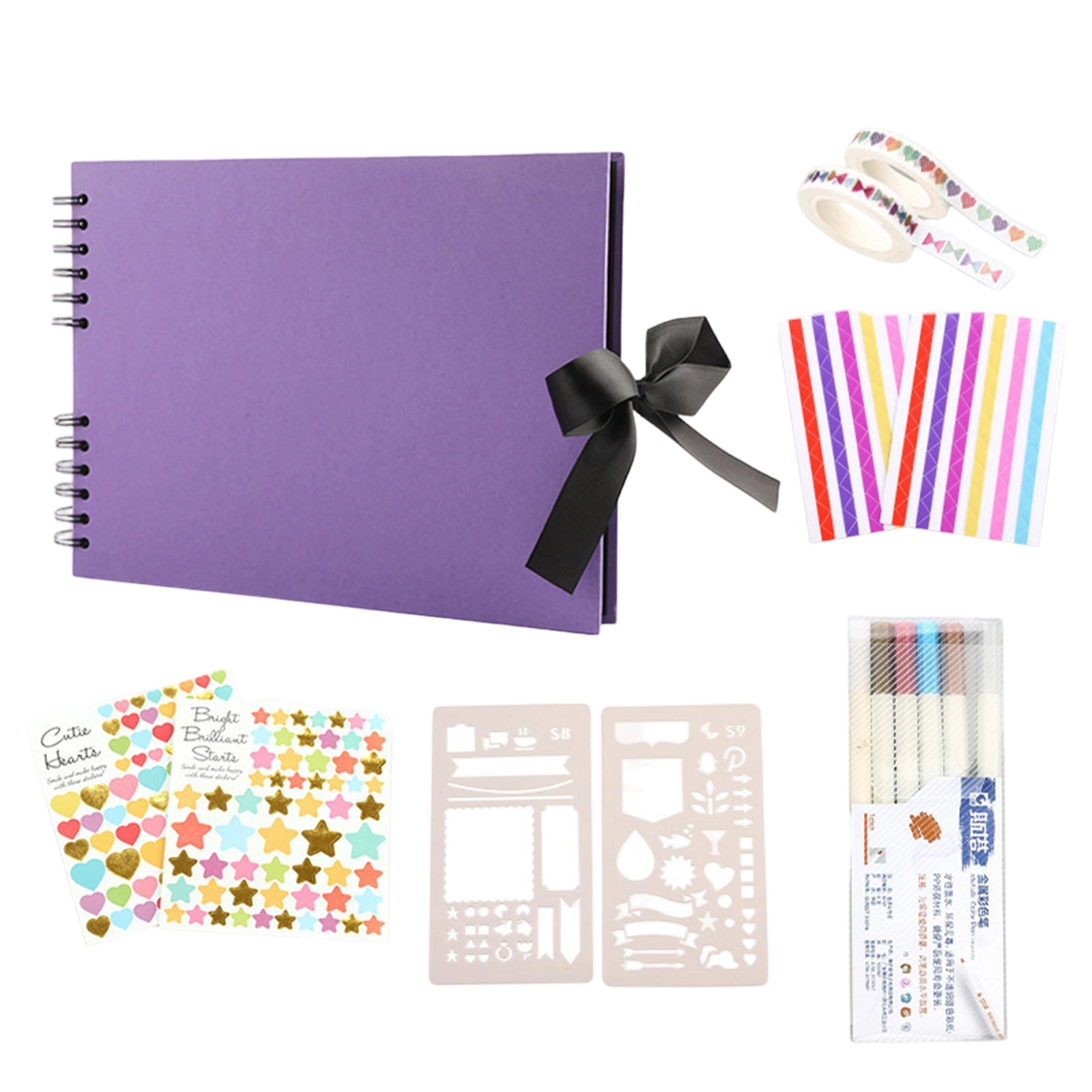 DIY Scrapbook Album Craft Paper Wedding Anniversary Photo Album Family ...