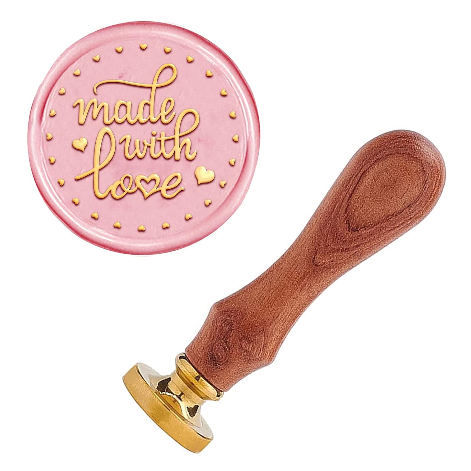 DIY Scrapbook Brass Wax Seal Stamp and Wood Handle Sets Word Made with ...