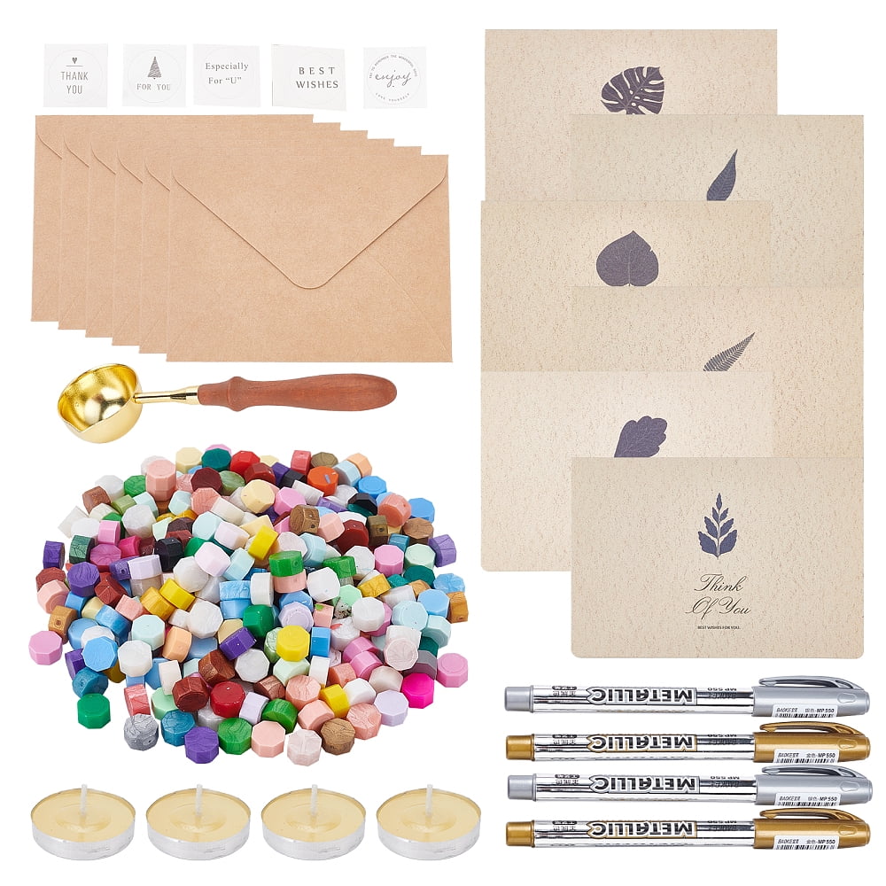 DIY Scrapbook Making Kits Including PLeaf Pattern Kraft Envelopes and ...