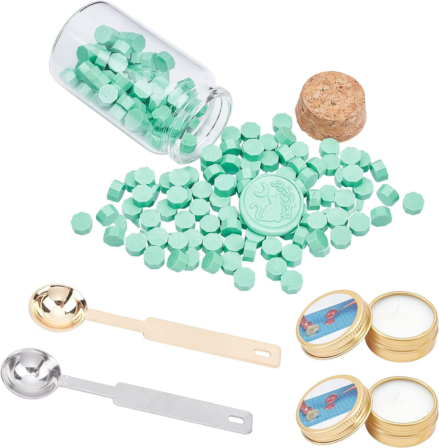 DIY Scrapbook Making Kits Including Sealing Wax Particles Iron Handle ...