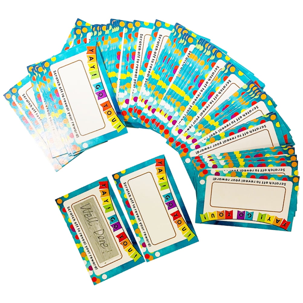 DIY Scratch Card Stickers Off Cards for Festival Tickets Scratch-off ...