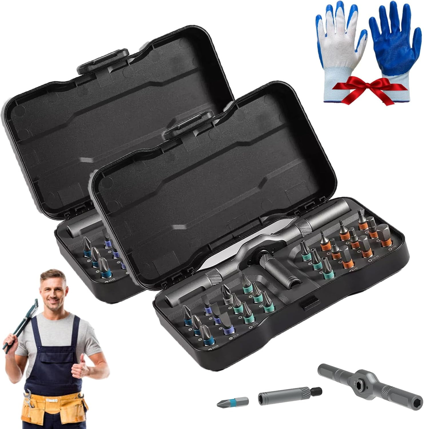 DIY Screwdriver 24 in 1, 2024 Upgrade 24 In 1 Multi Bit Magnetic ...