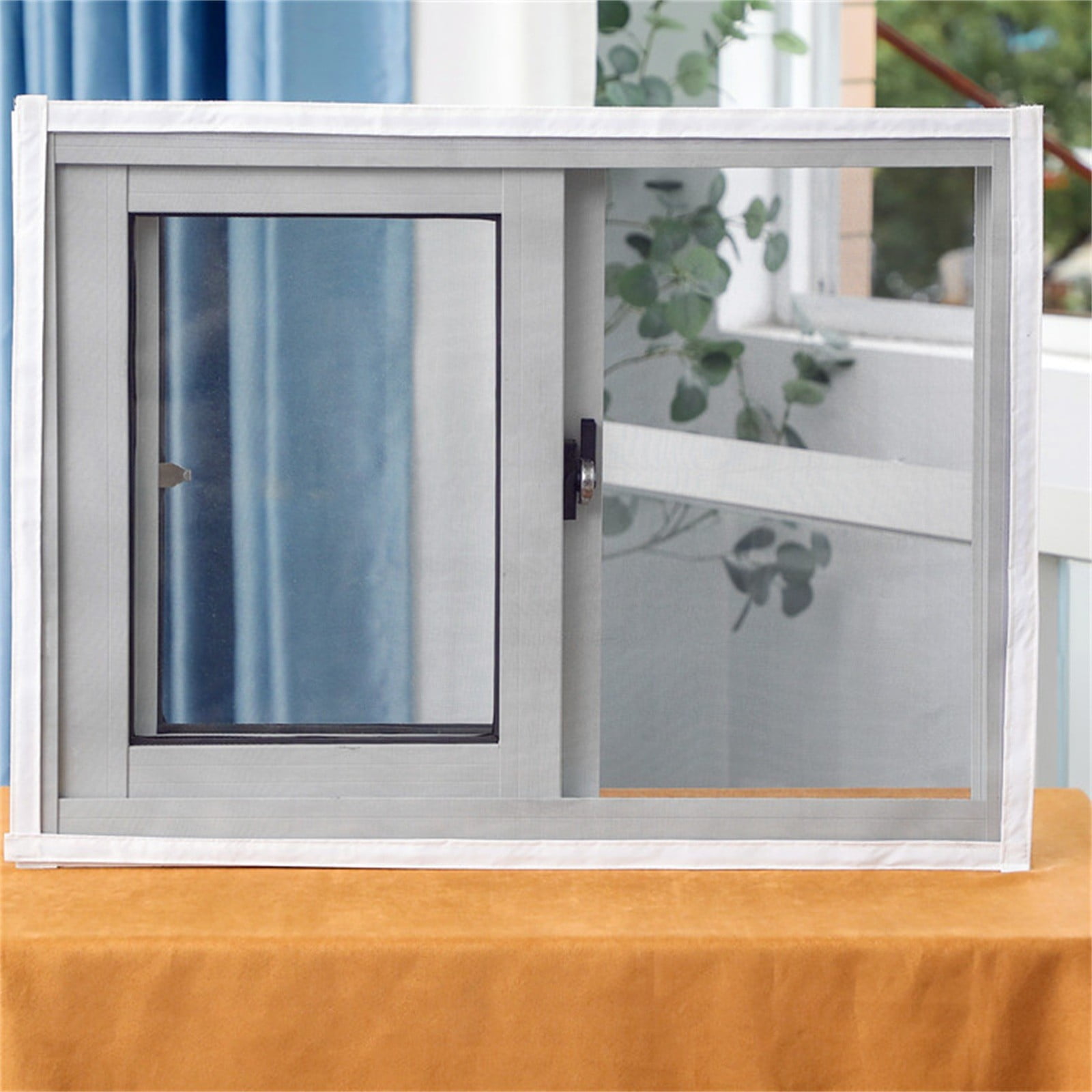 DIY Self-Adhesive Window Screen Netting Mesh Curtain, 70x120cm ...