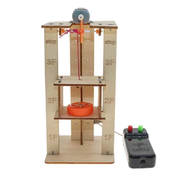 DIY Set Electric Remote Control Lift Elevator Model Kits Foster Kids ...