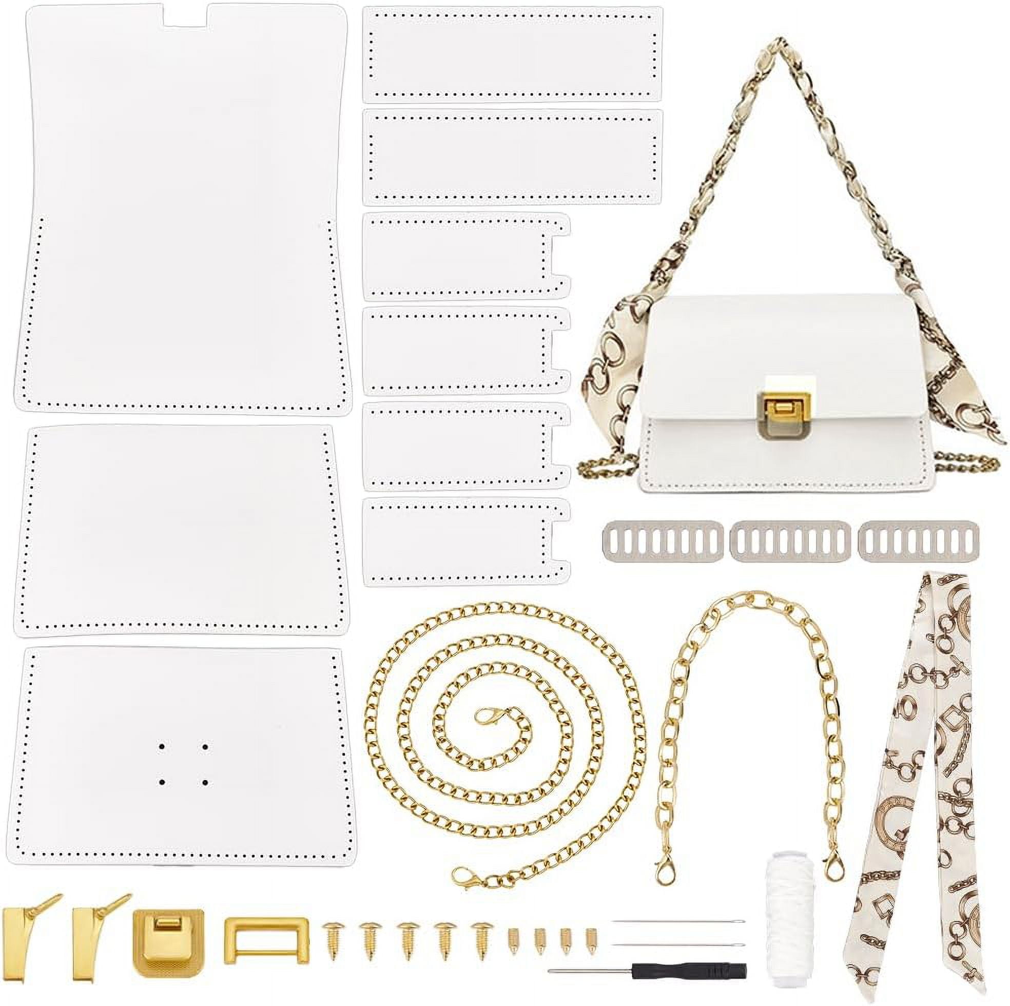 DIY Sew on PU Leather Women's Crossbody Bags Kits including Fabric ...
