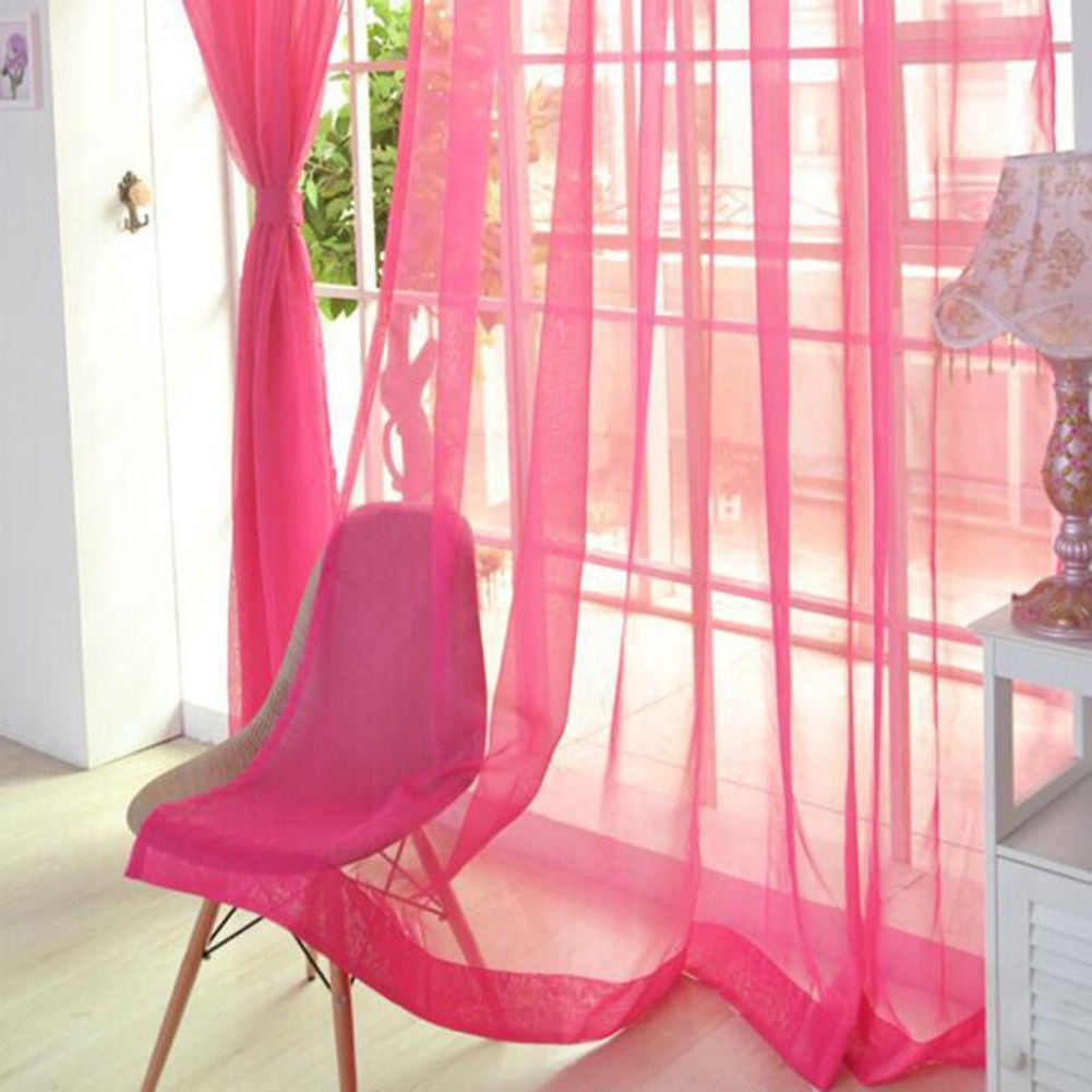 DIY Sheer Curtains - Sheer Curtain Large Window Privacy Sheer for ...