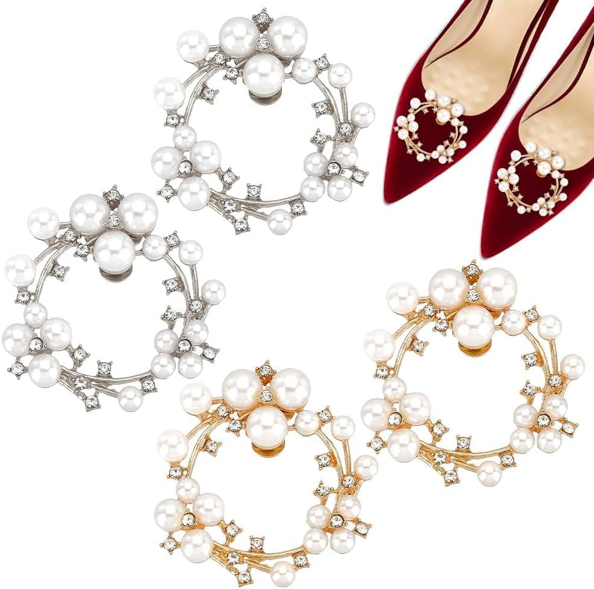 DIY Shoe Clips for Wedding Alloy Rhinestone Shoe Clips Removable ...