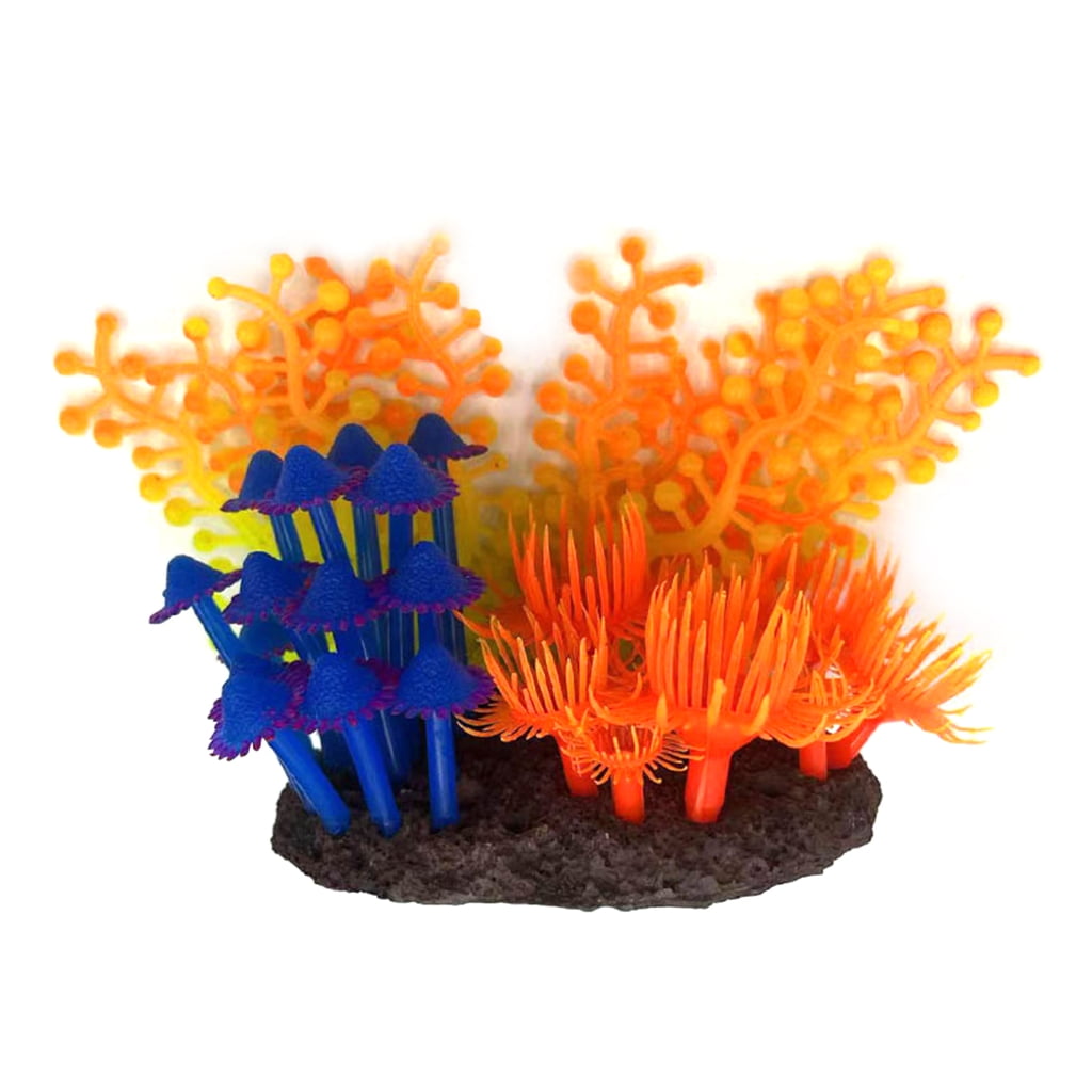 DIY Silicone Fish Simulation Coral Landscape Simulation Water Plant ...