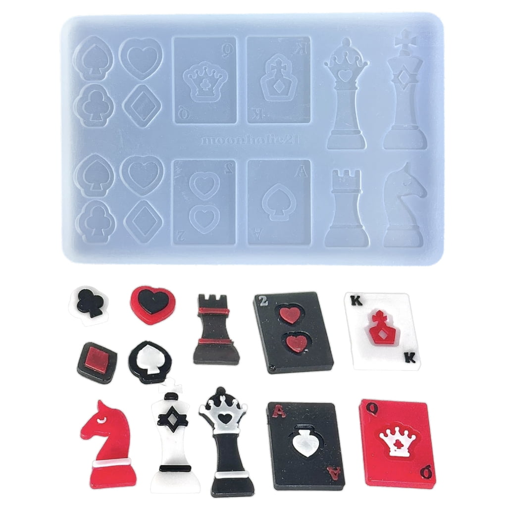 DIY Silicone Mold Board Game Ornament Making Moulds Set for Chess ...