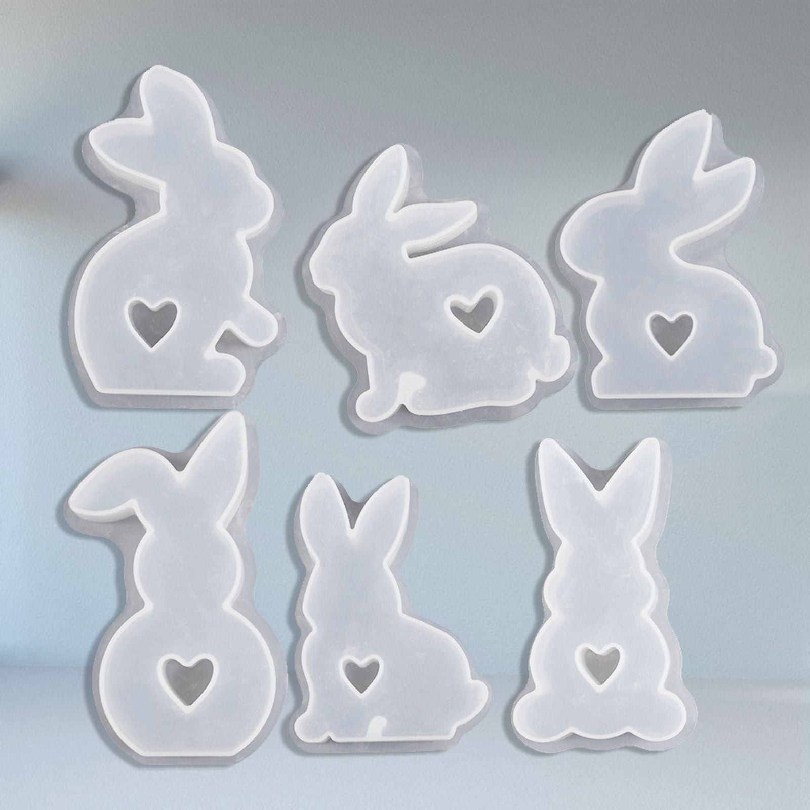 DIY Silicone Mold Crystal Epoxy Easter Bunny Ornament Aromatherapy ...