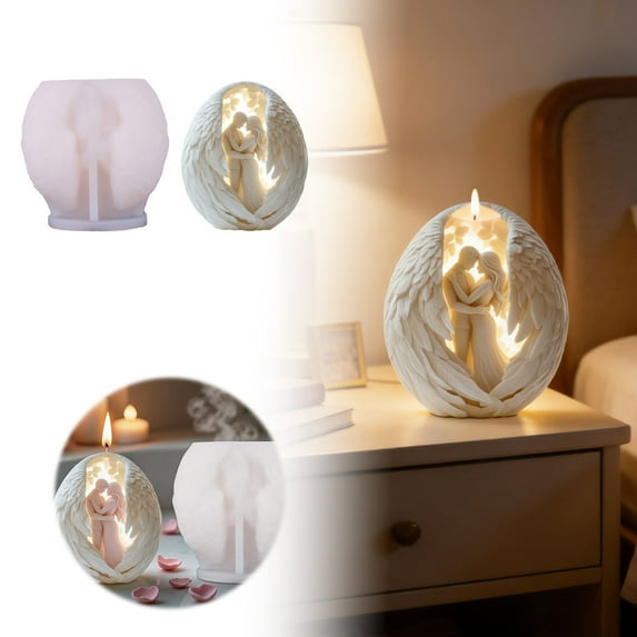 DIY Silicone Mould for Crafting Angel Wing Valentine's Day Candles and ...