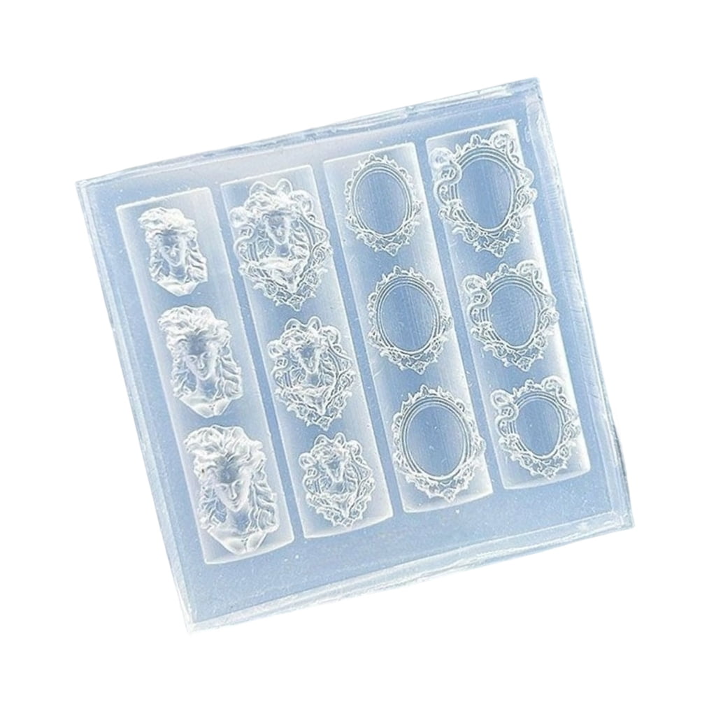 DIY Silicone Nail Art Template Medusa Frame Mold For Resin Crafts ...