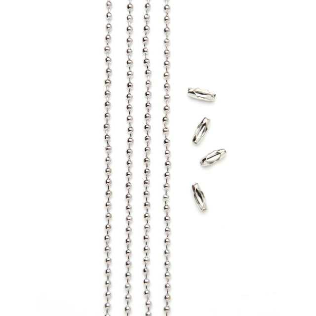 DIY Silver 80" Small Ball Chain, 1 1 Each - Walmart.com