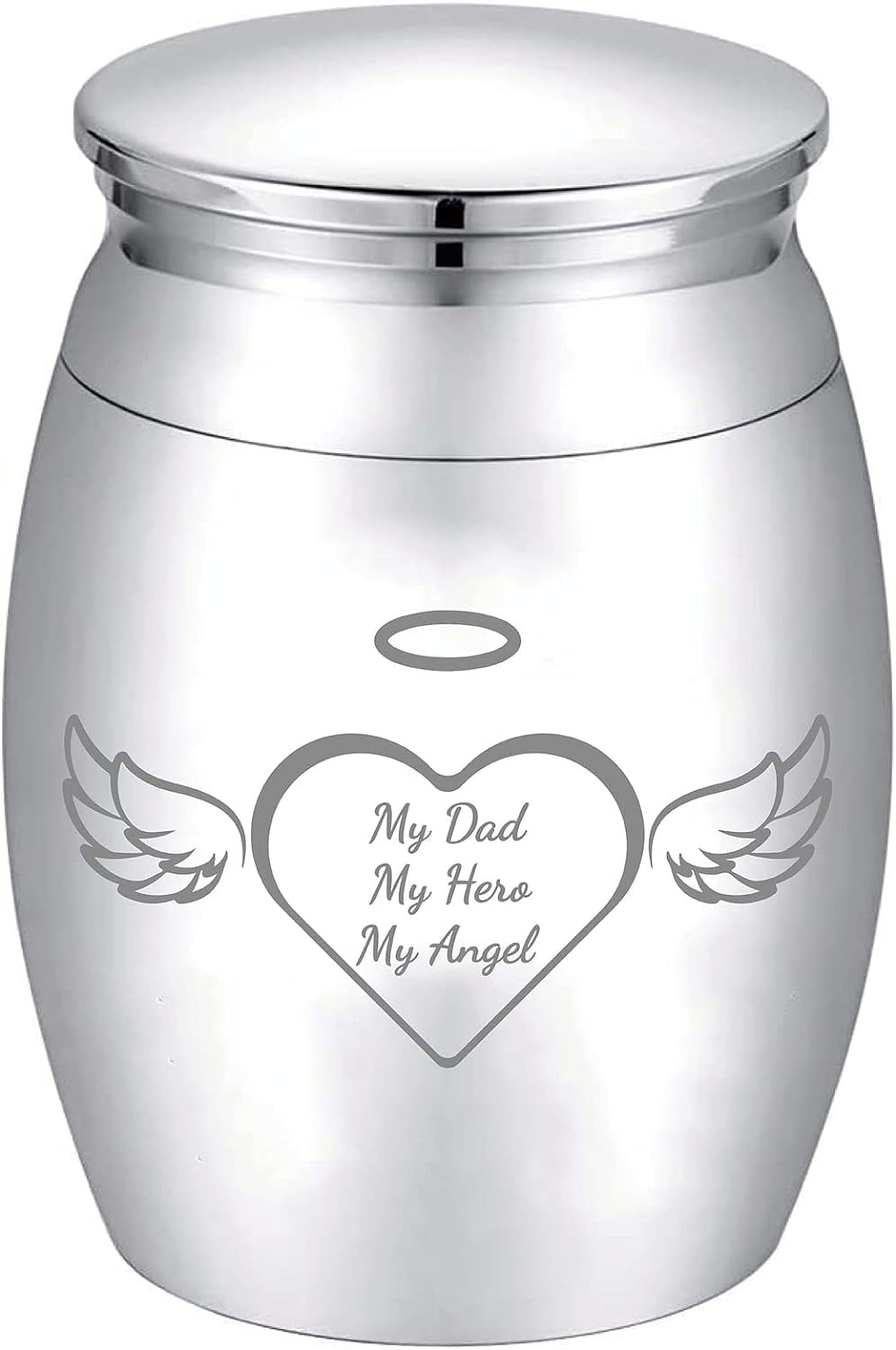 DIY Small Keepsake Urn Mini Cremation Urns Miniature Burial Funeral Container Jar Laser ...