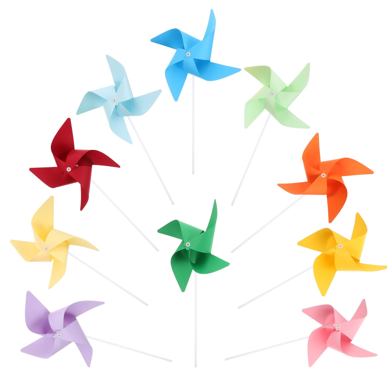 DIY Small Windmill 12 Pcs Kids Painting Plaything Assembly Childrens ...