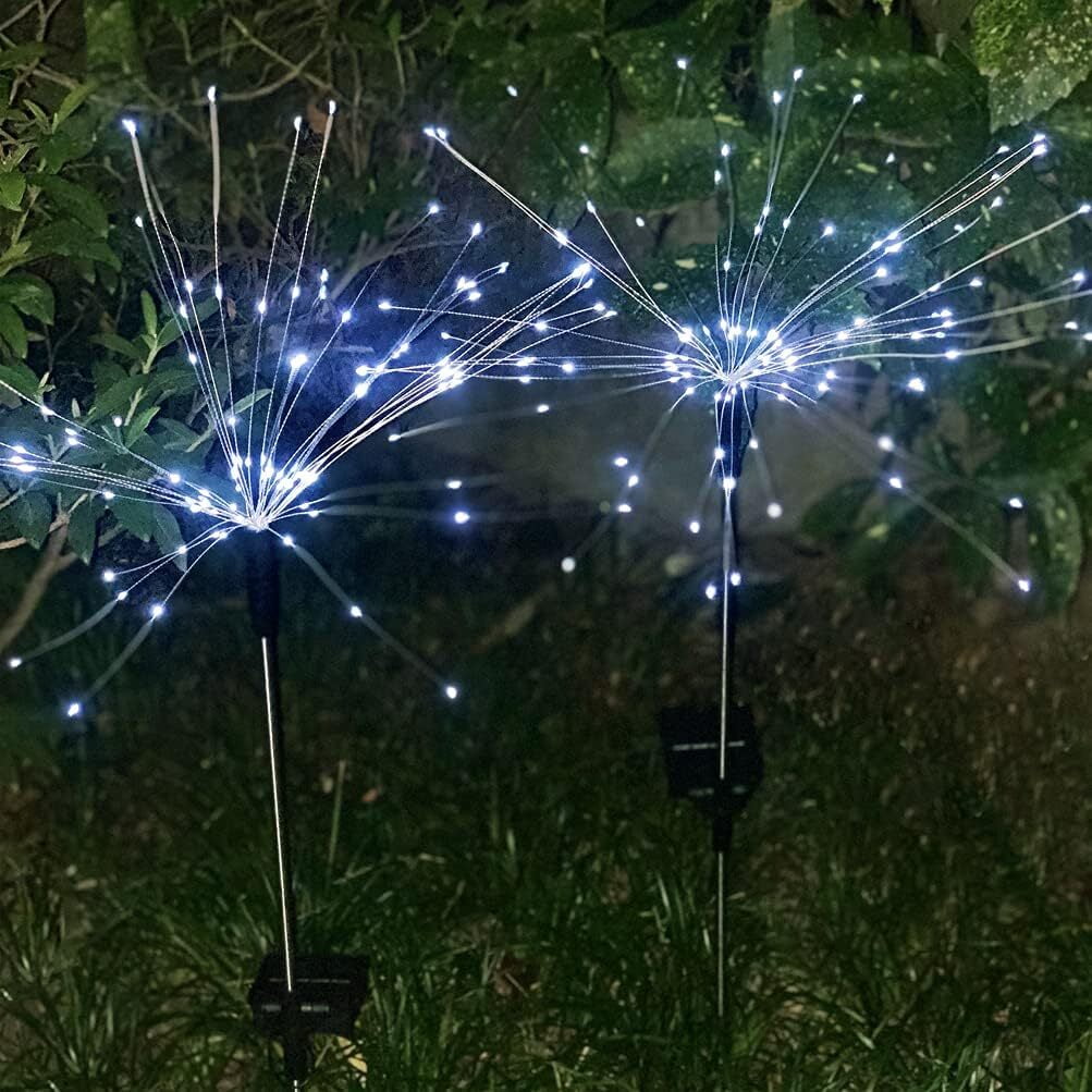 120 LED Warm Cold Solar Garden Lights, Outdoor Decor Lights DIY ...
