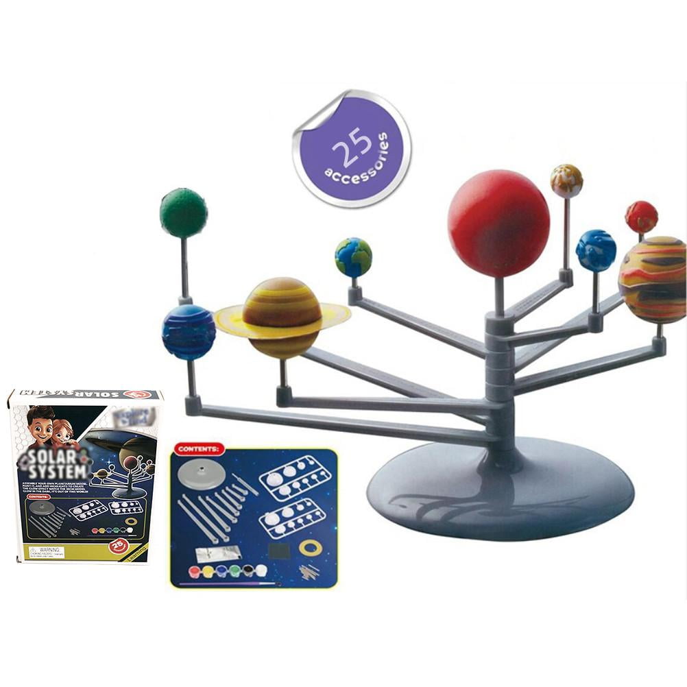 DIY Solar System 9 Major Planets Toy with Paint and Brush Nine Planets ...