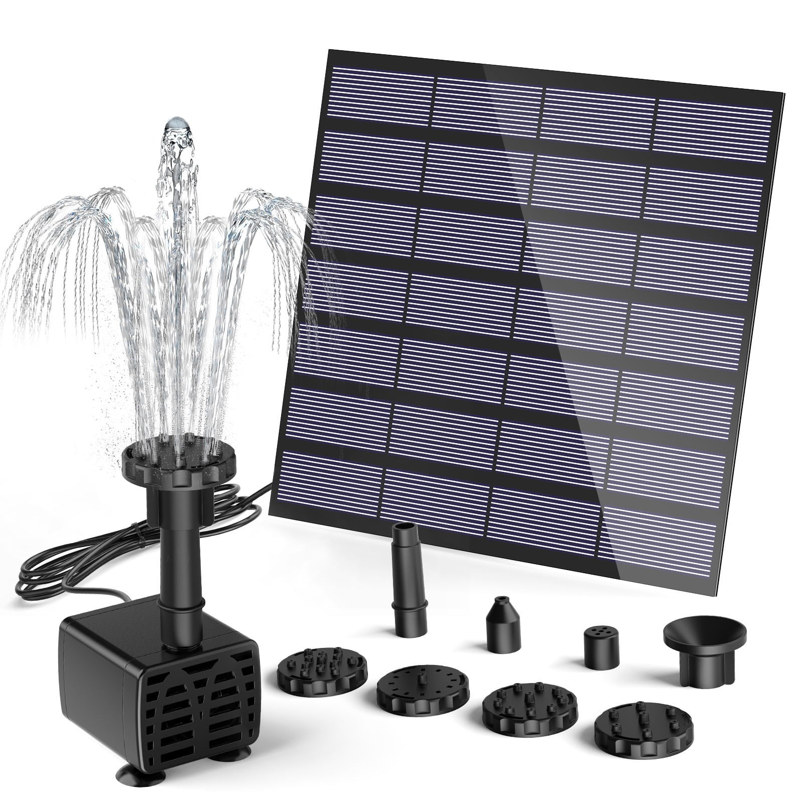 DIY Solar Water Pump Kit for Water Feature Outdoor, Solar Powered Water ...